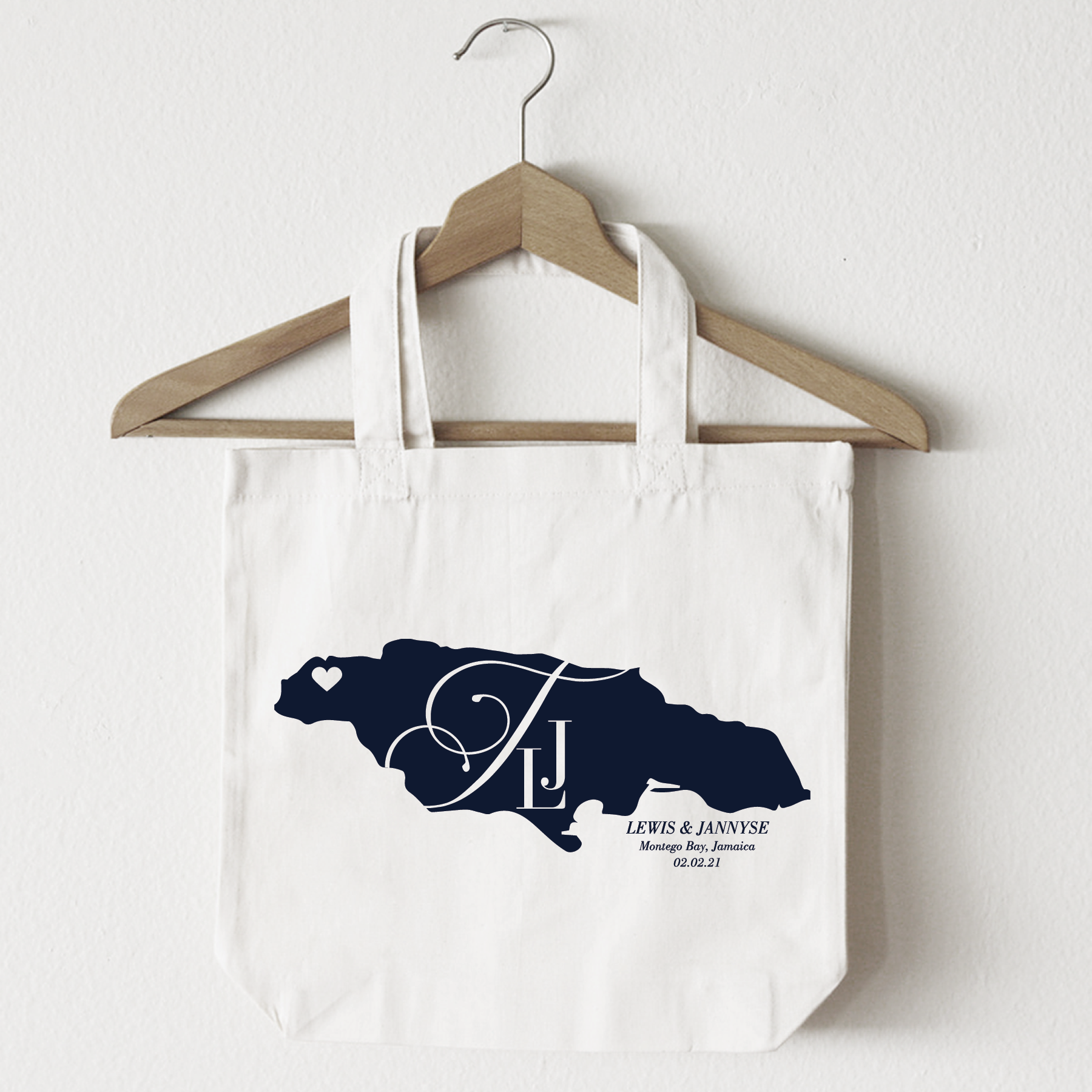 Elegant Monogram Tote Bag Decal Design – PaperTales Custom